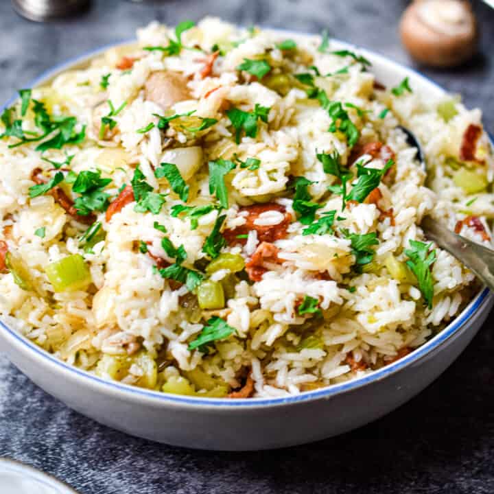 Rice Dressing with Bacon - Lynn's Way of Life