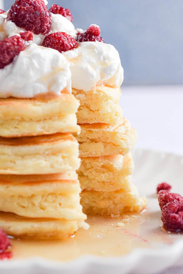 Fluffy Pancakes (With Self-Rising Flour!) - Lynn's Way of Life
