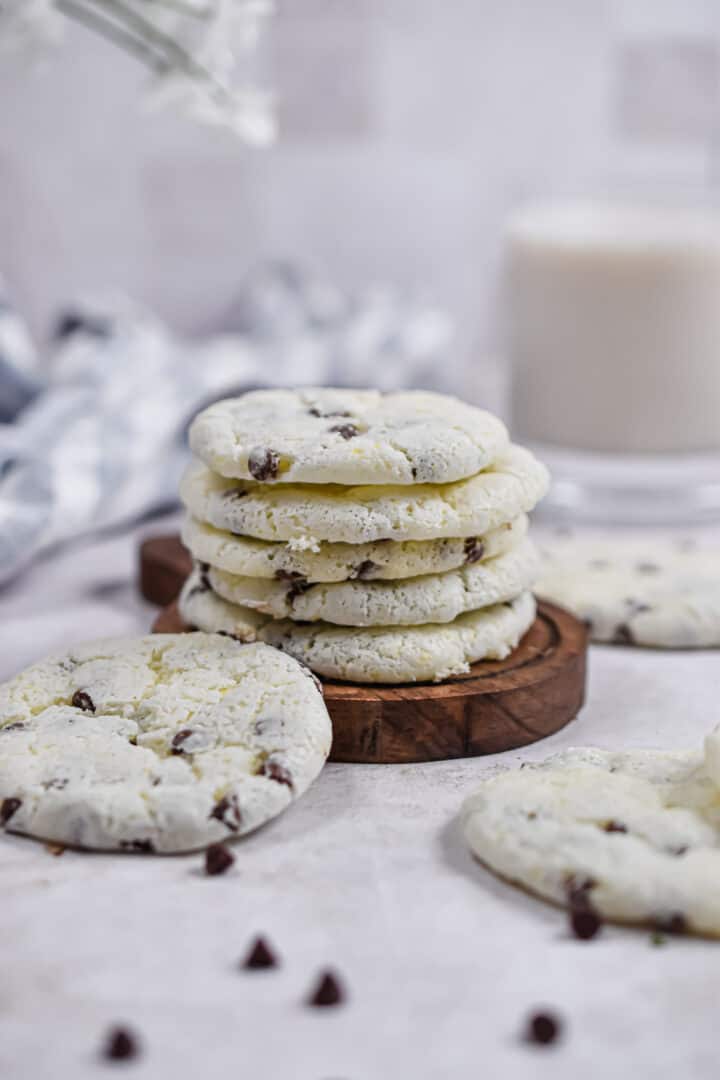 Chocolate Chip Angel Food Cake Mix Cookies - Lynn's Way of Life