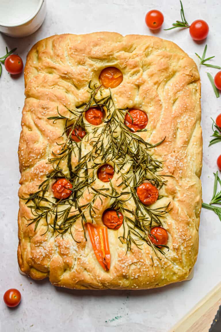Festive Christmas Focaccia - Lynn's Way of Life