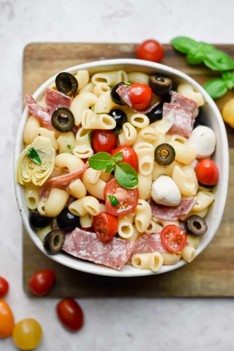 Italian Antipasto Pasta Salad (With Homemade Dressing!)