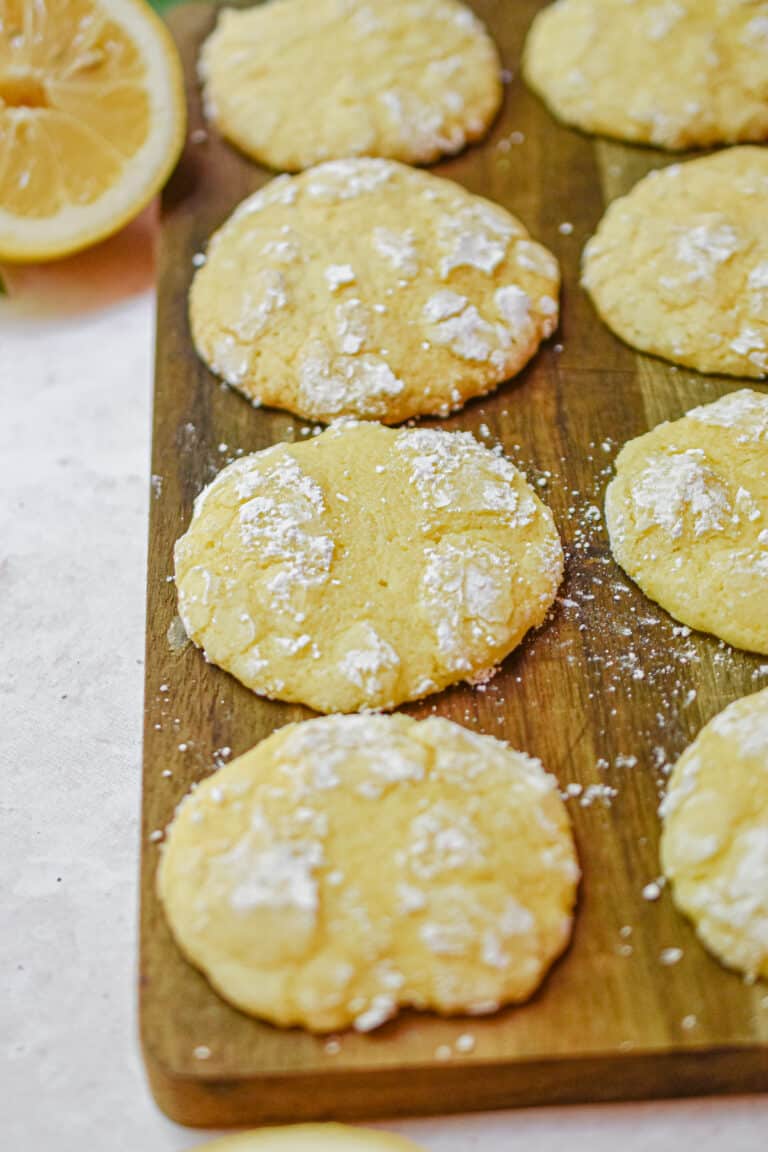 3 Ingredient Lemon Crinkle Cookies (with Cake Mix!) - Lynn's Way of Life