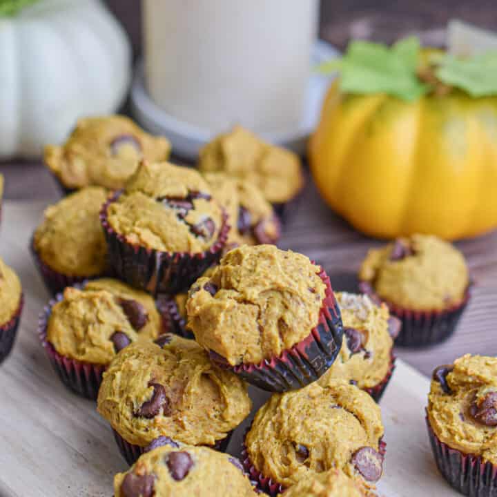 Mini Pumpkin Chocolate Chip Muffins - Lynn's Way of Life