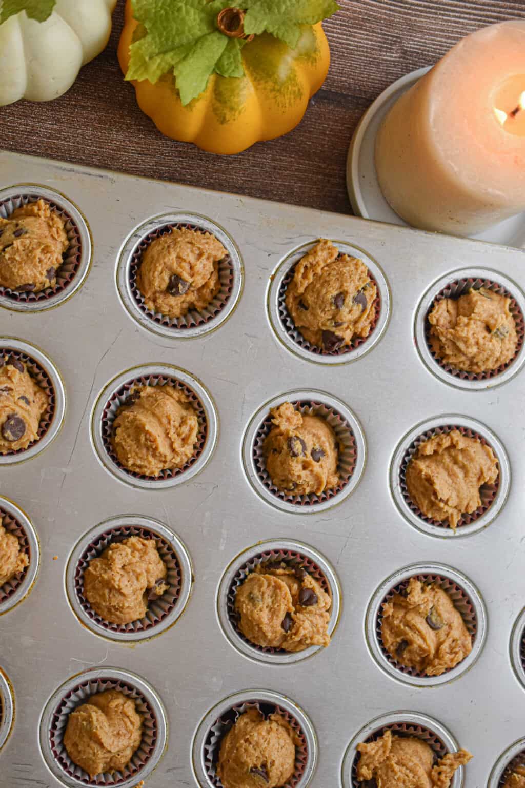 Mini Pumpkin Chocolate Chip Muffins - Lynn's Way of Life