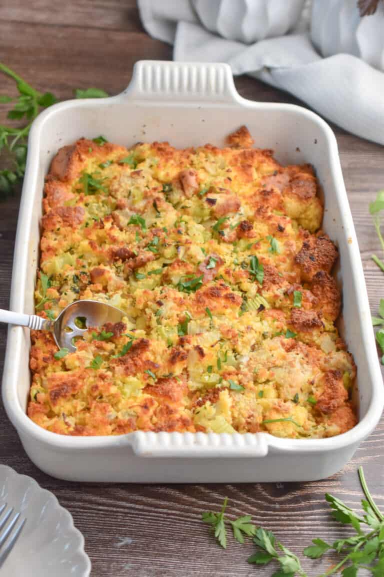 BEST Cornbread Dressing Recipe (with Jiffy Mix!)