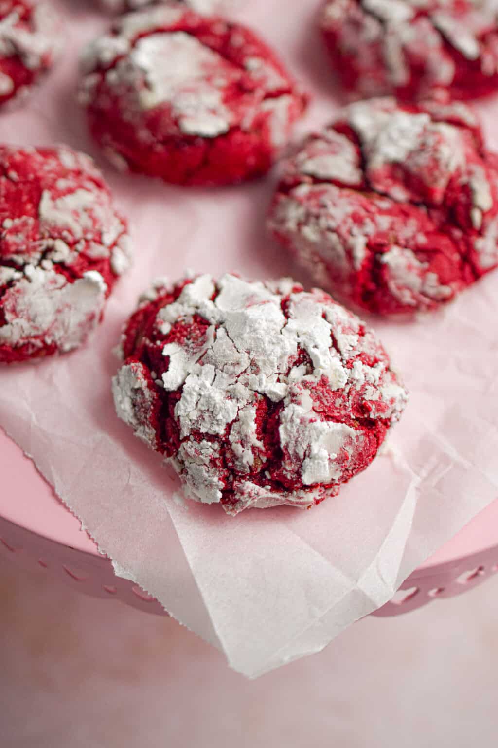 Chewy Red Velvet Crinkle Cookies (with Cake Mix!) - Lynn's Way of Life