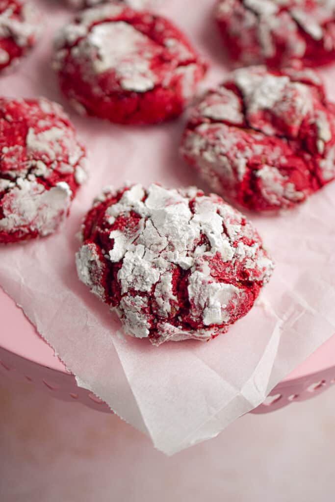 Chewy Red Velvet Crinkle Cookies (with Cake Mix!) - Lynn's Way of Life