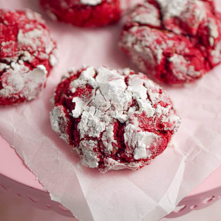 Chewy Red Velvet Crinkle Cookies (with Cake Mix!) - Lynn's Way of Life