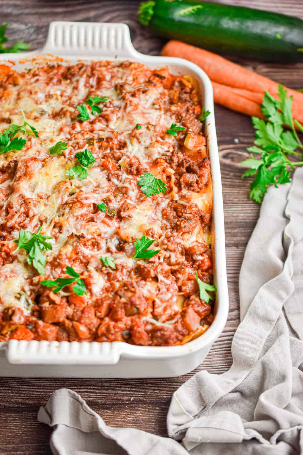 Meat And Vegetable Lasagna